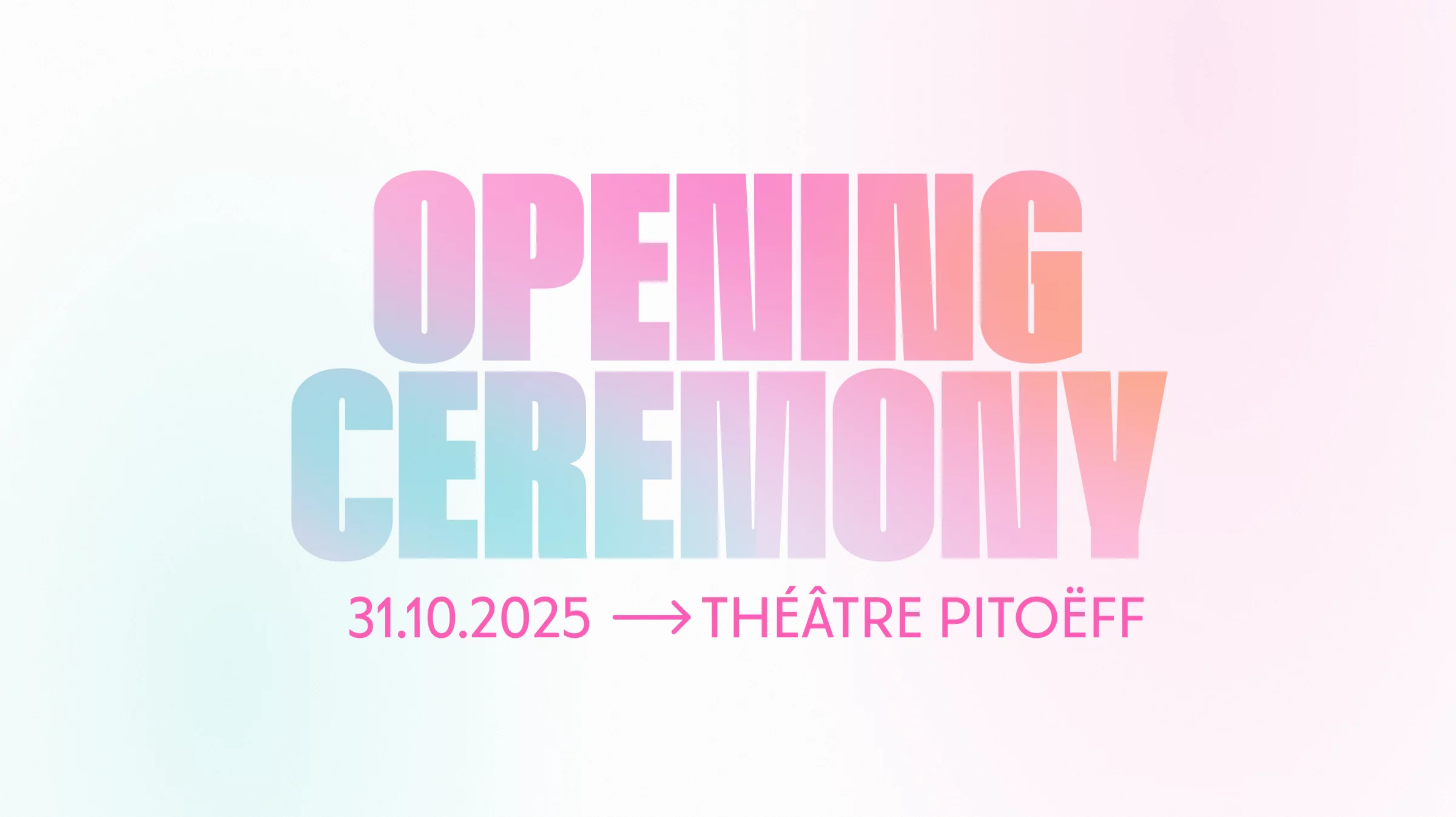 OPENING CEREMONY: CELEBRATIONS IN LIGHT OF THE 31st GIFF - GIFF ...